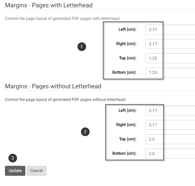 FAQ - How to set and adjust headers, footers and margins for documents generated in the system ...