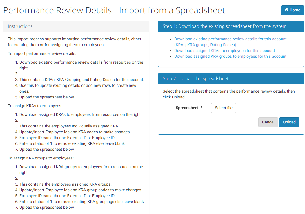 Importer: Online Performance Review (OPR) Details – Citation HR Support ...