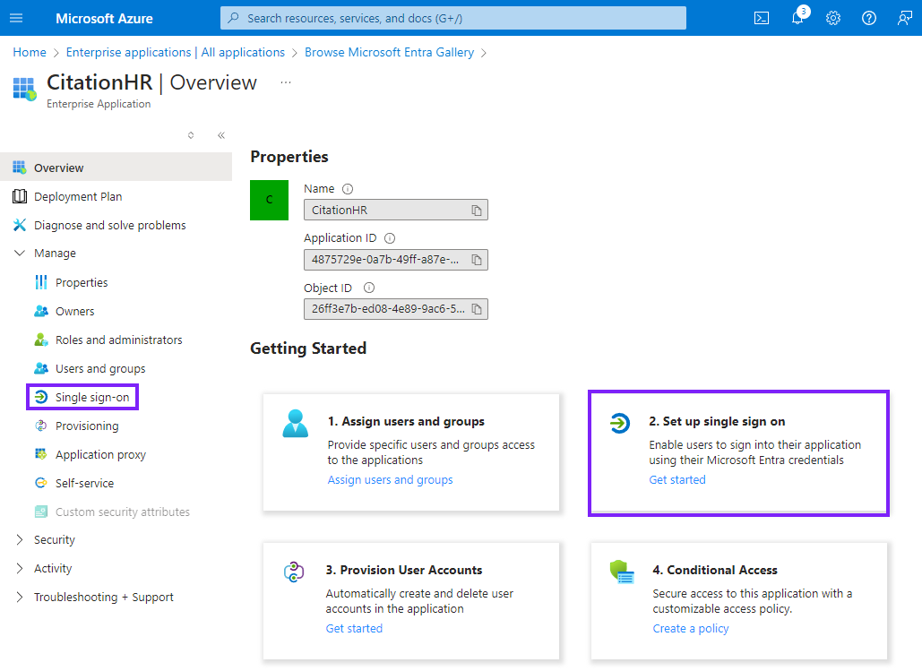 Single Sign-On (SSO) - Set up Citation HR as a Service Provider on ...