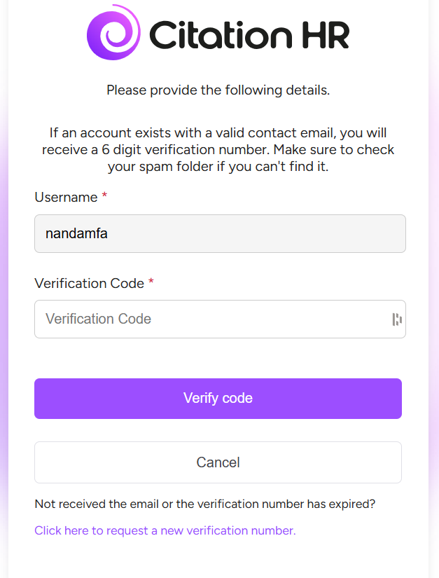 Multi Factor Authentication (MFA) in CitationHR – Citation HR Support ...