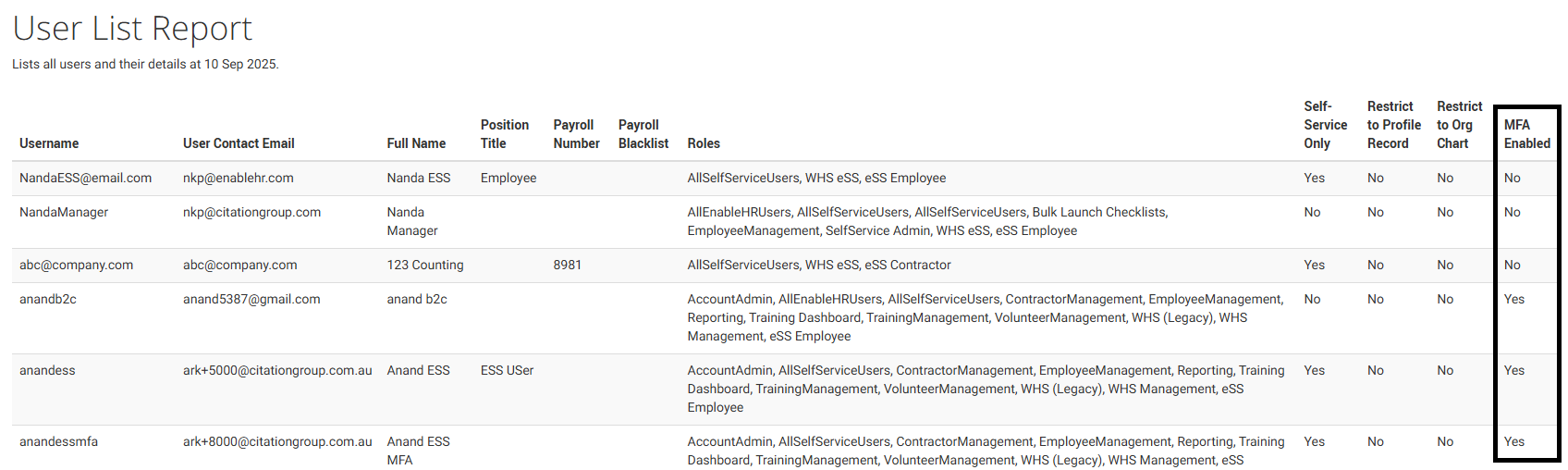CitationHR Software Release 2025.09.19 – Citation HR Support Centre